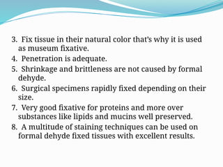 Define Fixative types and classification | PPT