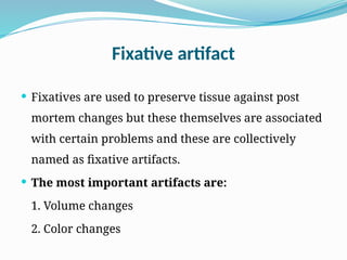Define Fixative types and classification | PPT