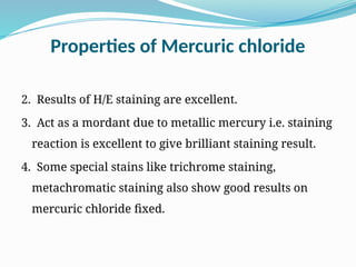 Define Fixative types and classification | PPTX