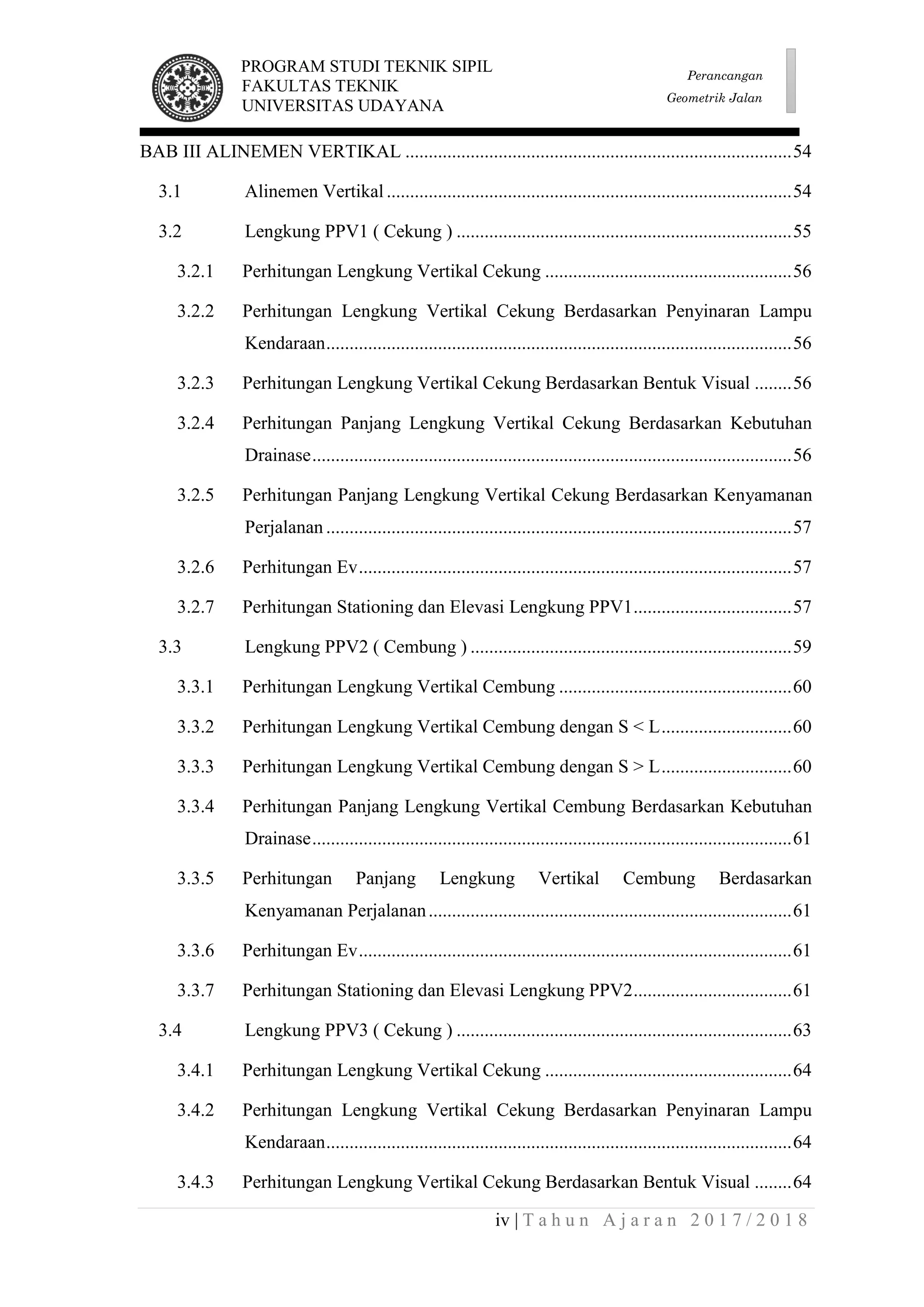 PERANCANGAN GEOMETRIK JALAN | PDF