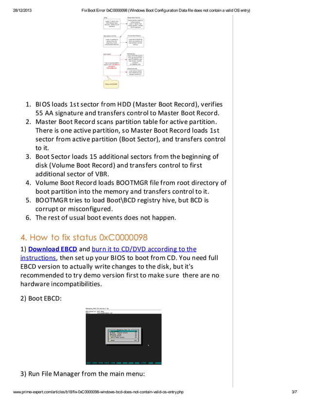Fix Boot Error 0x C0000098 Pdf