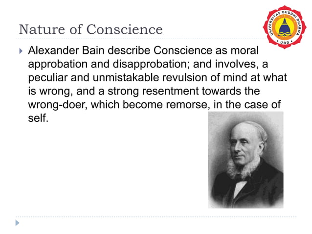 Chapter 2 : Conscience is Learned by Alexander Bain | PPT