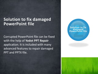 Fix corrupt power point file | PPTX | IT and Internet Support | Internet
