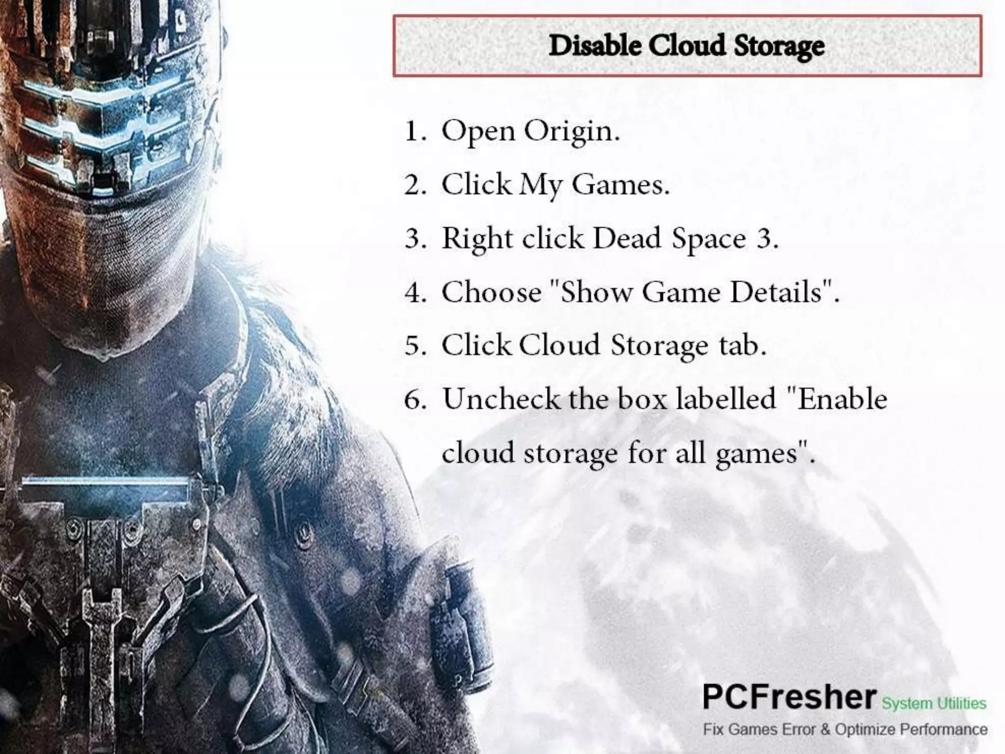 Fix dead space 3 save problem | PPTX
