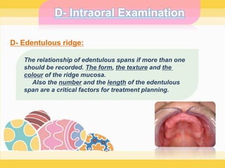 Clinical Examination Of Fixed Prosthodontics | PPTX