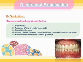 Clinical Examination Of Fixed Prosthodontics | PPTX