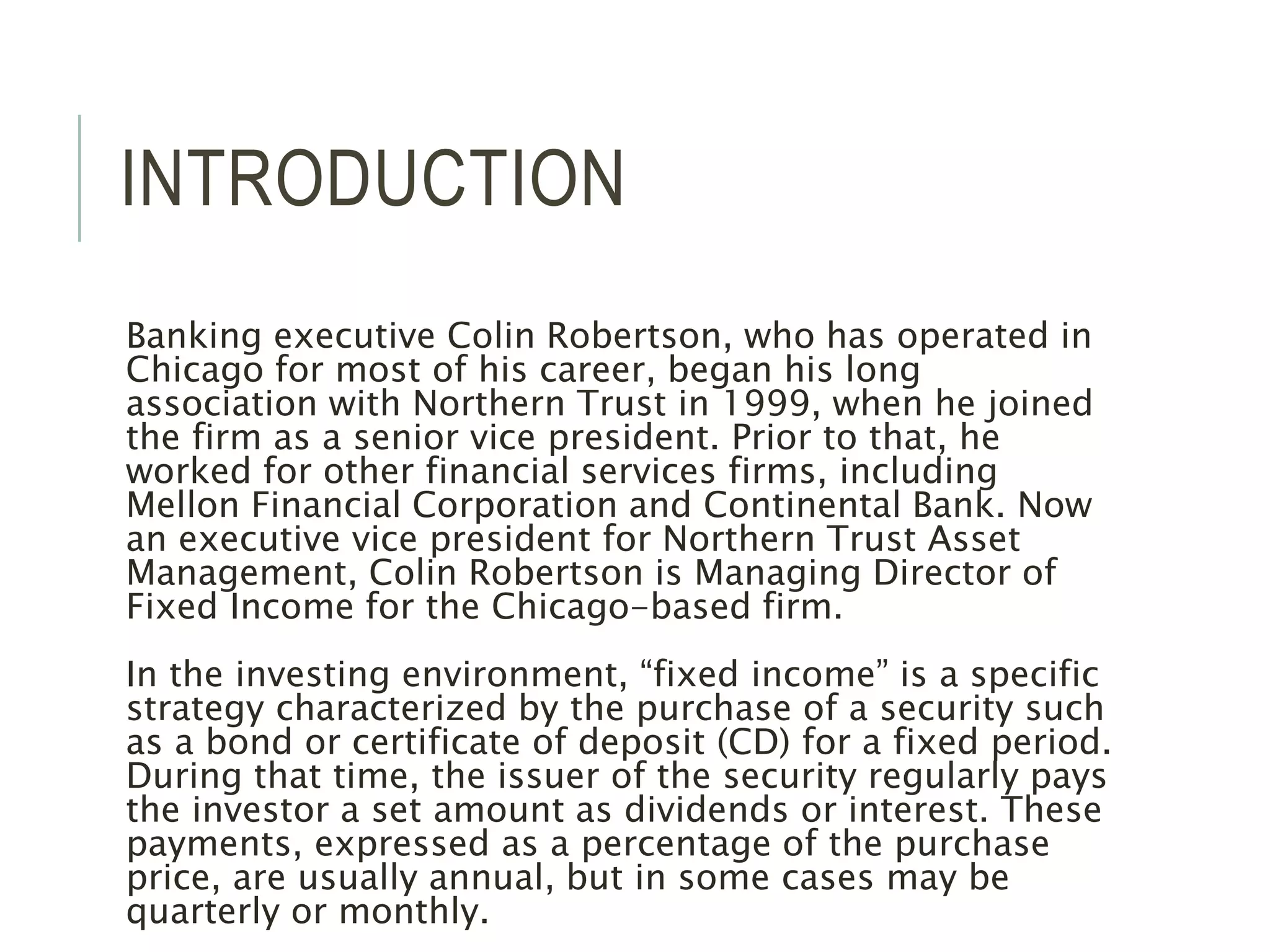 What is Fixed Income Investing? | PPTX