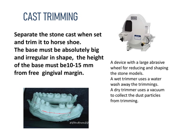 cast and die preparation in fixed prosthodontics | PDF