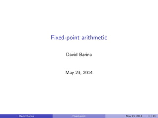Fixed-point arithmetic | PDF | Computing | Technology & Computing