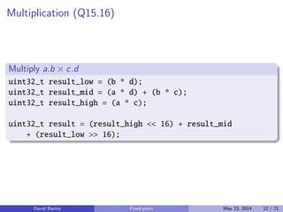 Fixed-point arithmetic | PDF