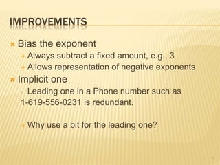 Fixed point and floating-point numbers | PPSX