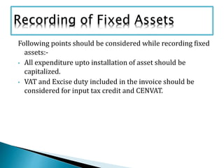 Fixed asset management | PPTX