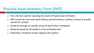 Fixed asset register | PPTX