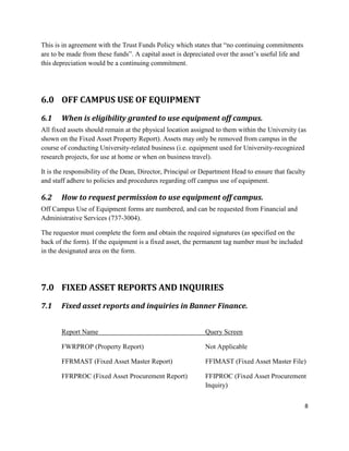 Fixed asset report | PDF