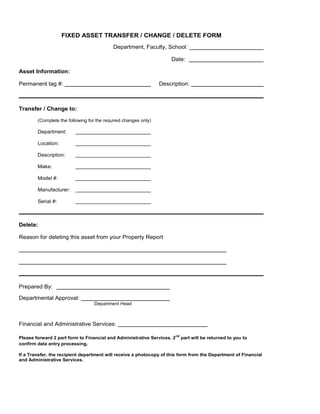 Fixed asset report | PDF