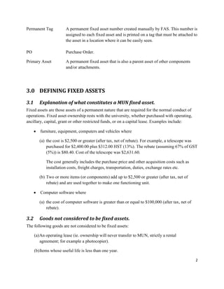 Fixed asset report | PDF