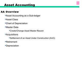 SAP - FIXED ASSETS ACCOUNTING | PPT