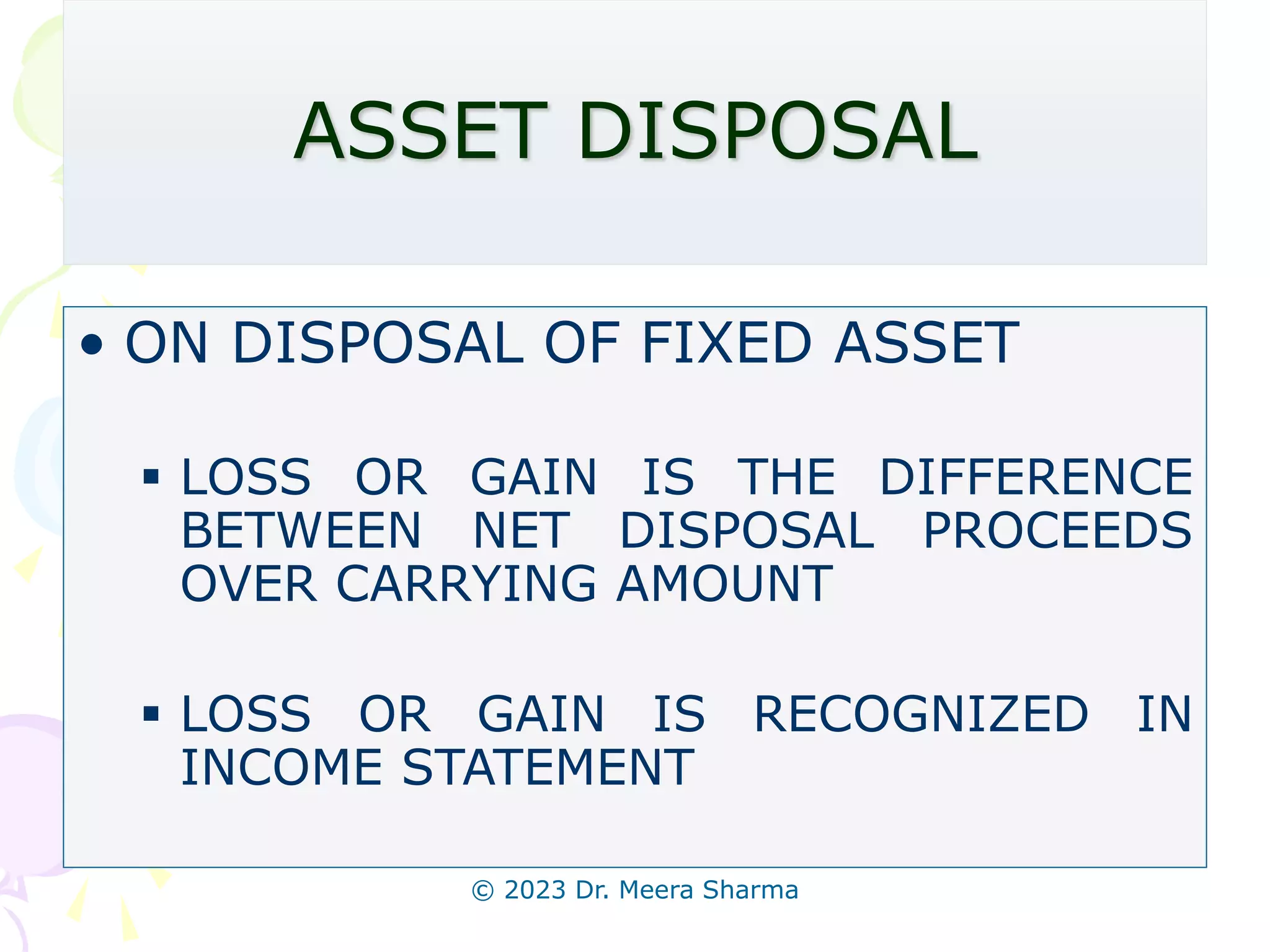 ACCOUNTING FOR FIXED ASSETS | PPTX