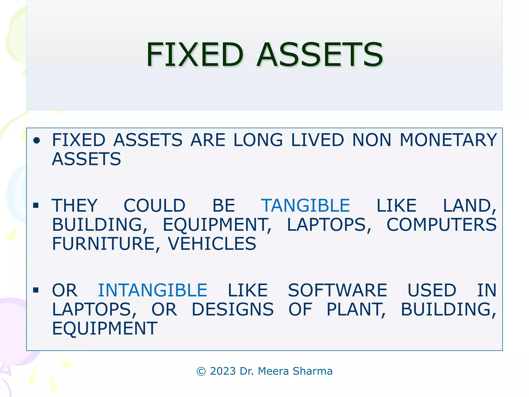 ACCOUNTING FOR FIXED ASSETS | PPTX