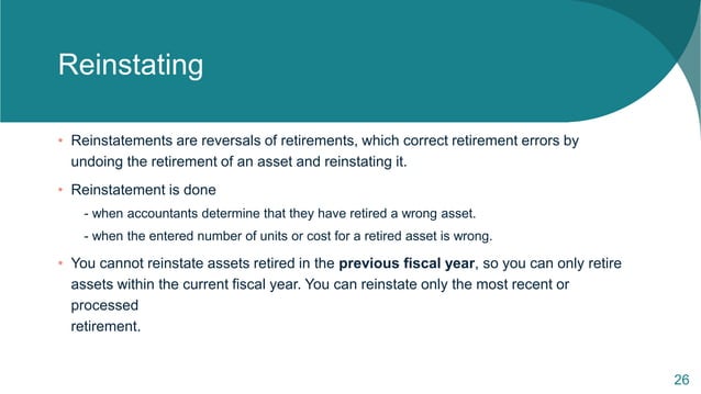Overview to the Oracle Fixed Assets Module | PPTX