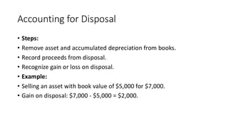 Fixed Assets explanation on short terms. | PDF