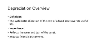 Fixed Assets explanation on short terms. | PPT