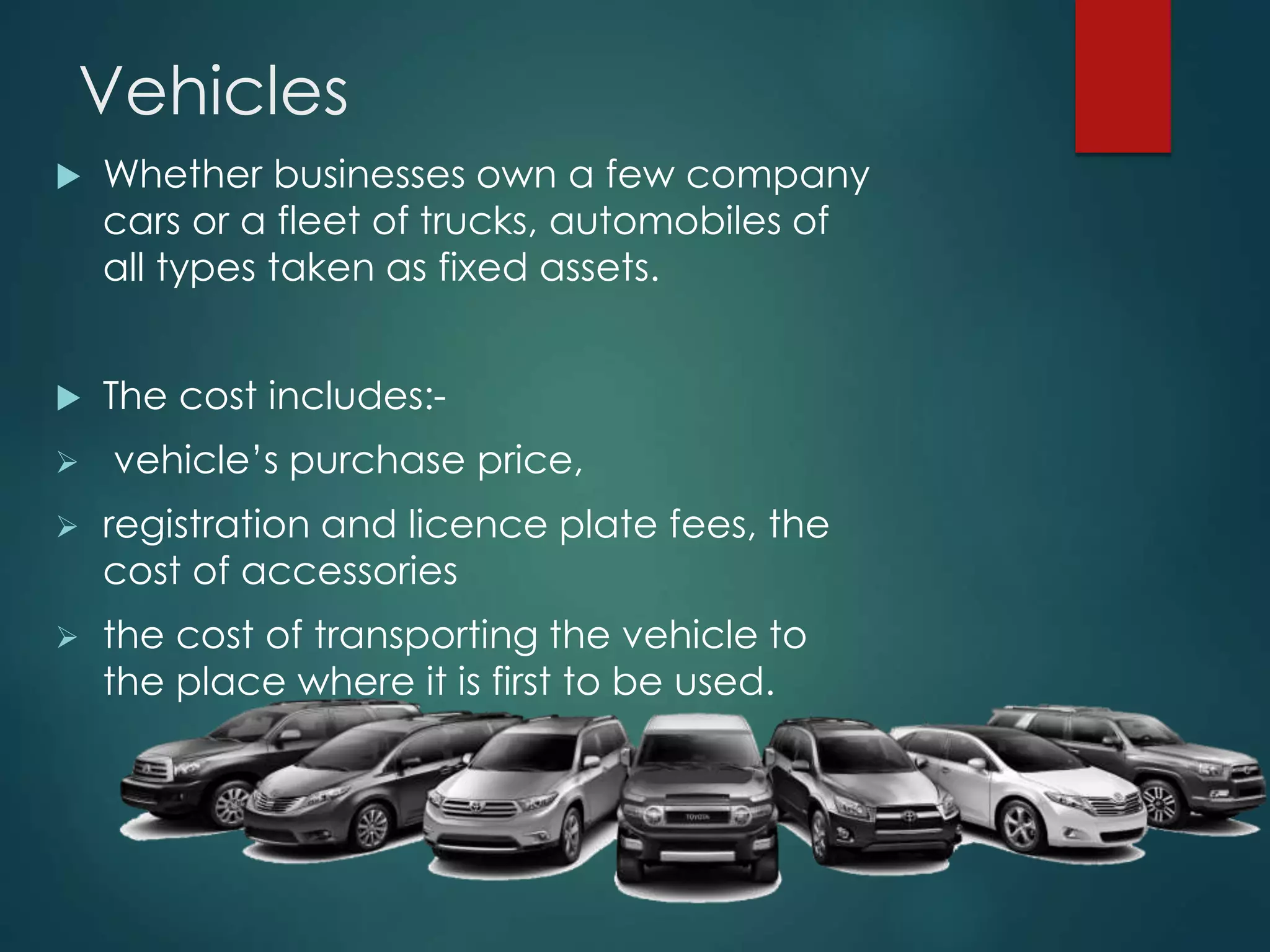Fixed assets -tangible | PPTX