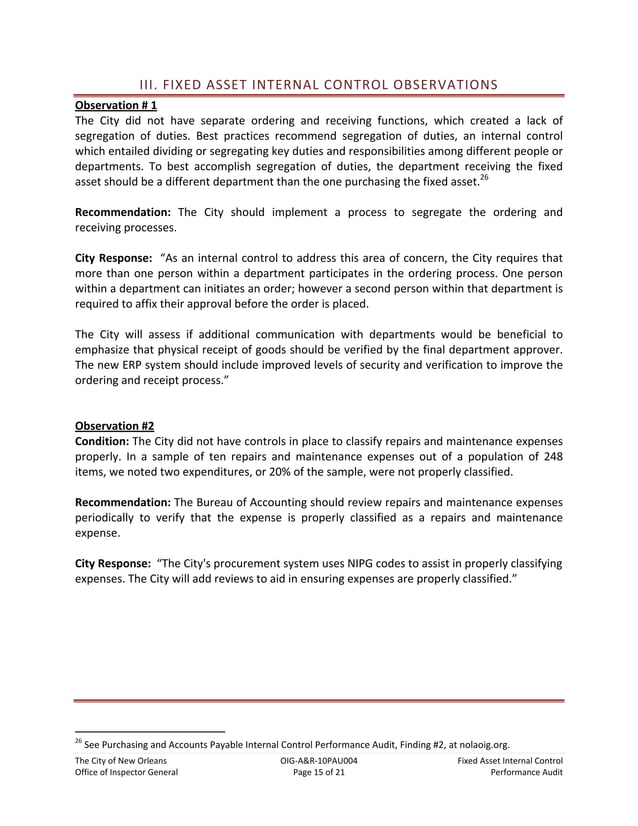 Fixed assets final report | PDF