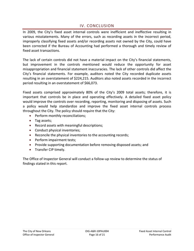 Fixed assets final report | PDF