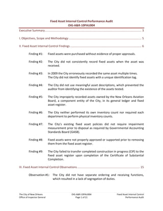 Fixed assets final report | PDF