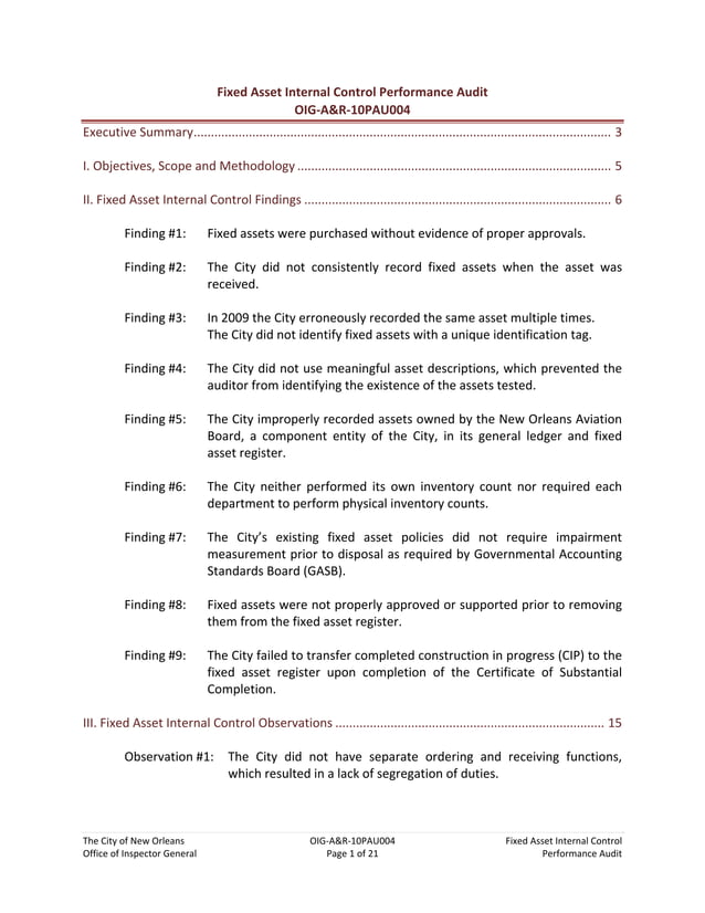 Fixed assets final report | PDF