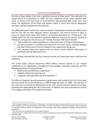 Fixed assets final report | PDF