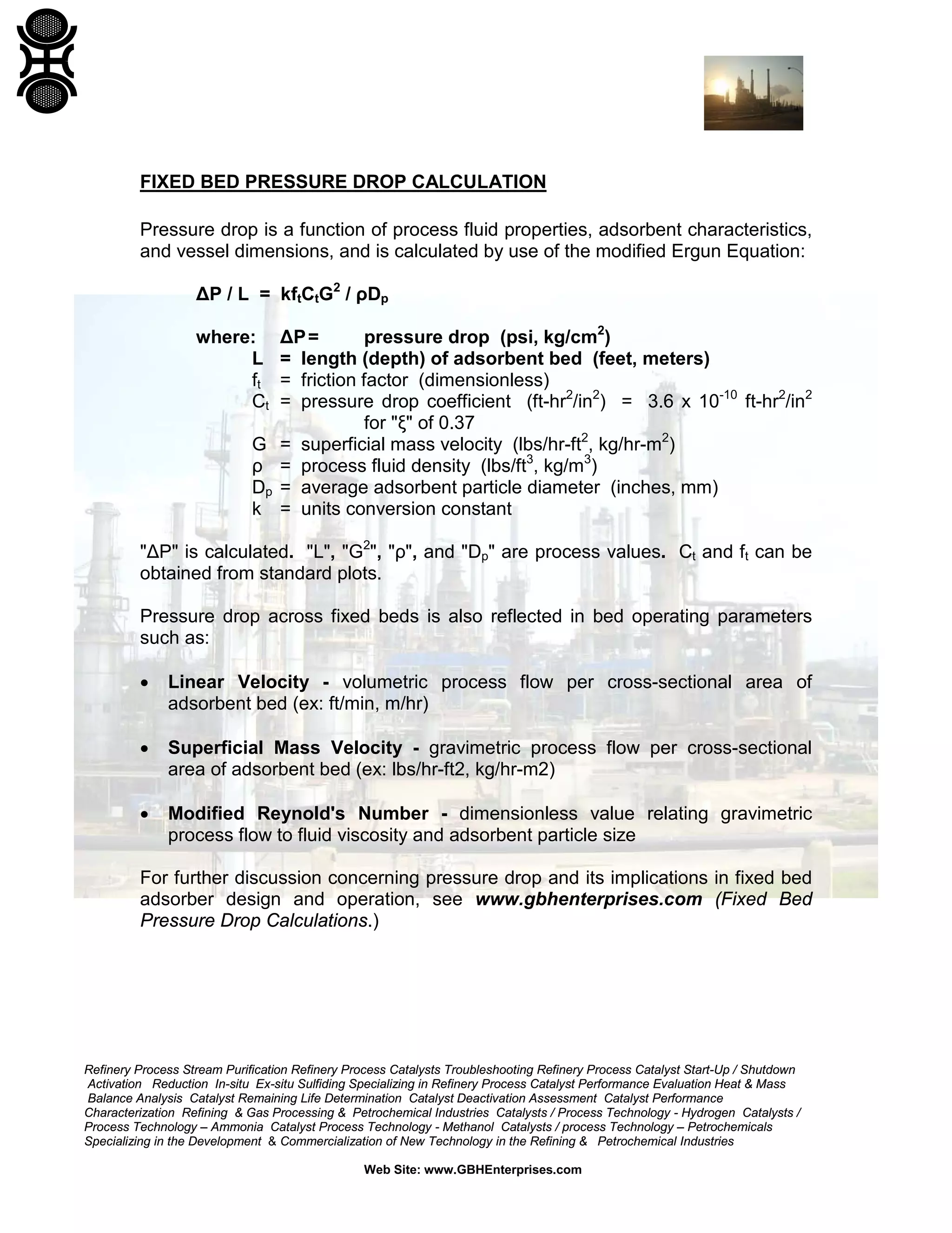 Fixed Bed Adsorber Design Guidelines | PDF