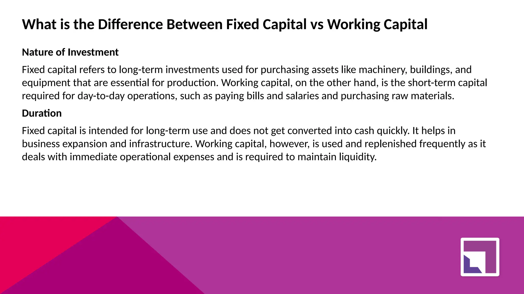Fixed Capital vs Working Capital Definitions and Key Differences.pptx
