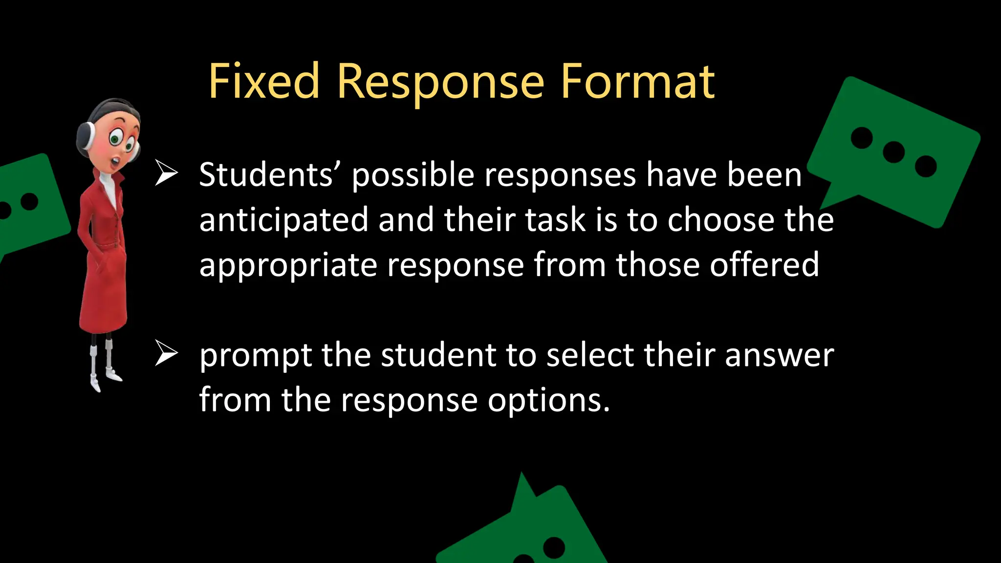 Fixed & constructed response format.pptx | Educational Assessment ...