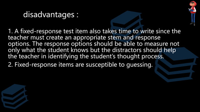 Fixed & constructed response format.pptx | Educational Assessment ...