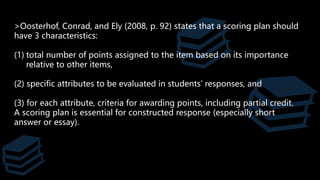 Fixed & constructed response format.pptx | Educational Assessment ...