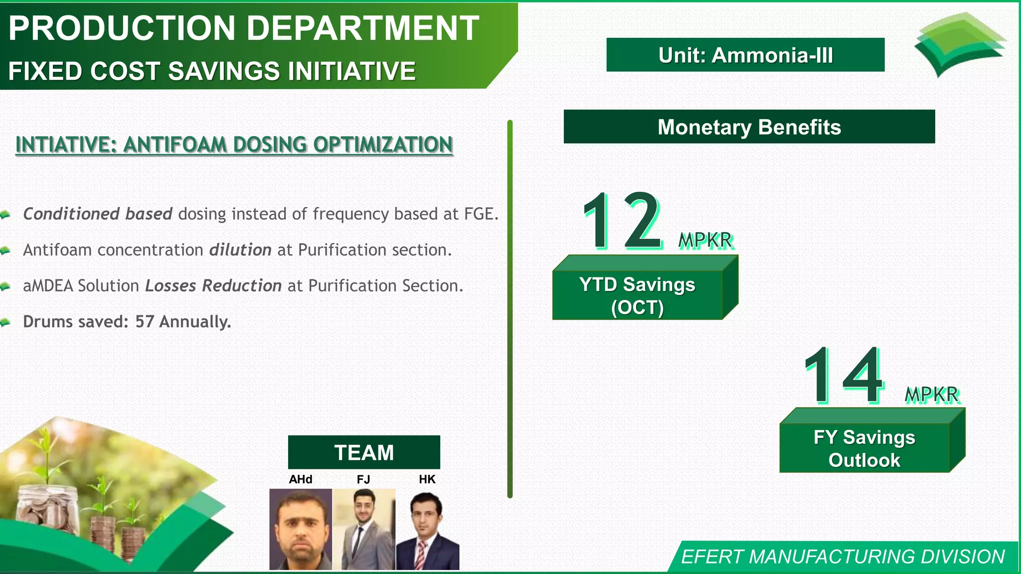 Fixed cost initiatives flyer | PPT
