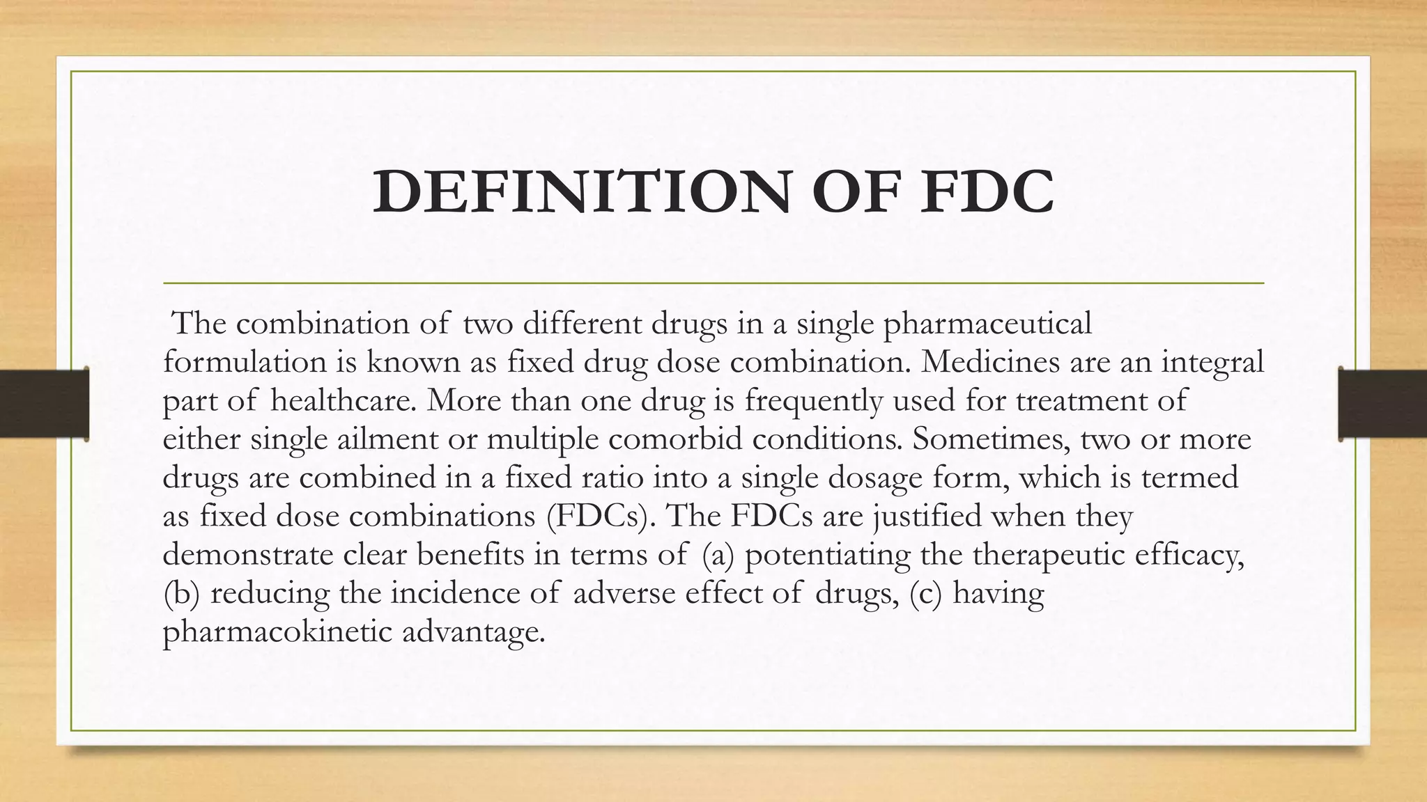 Fixed Dose Combination Pptx