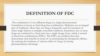 Fixed dose combination | PPTX