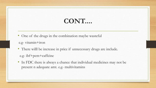 Fixed dose combination | PPTX