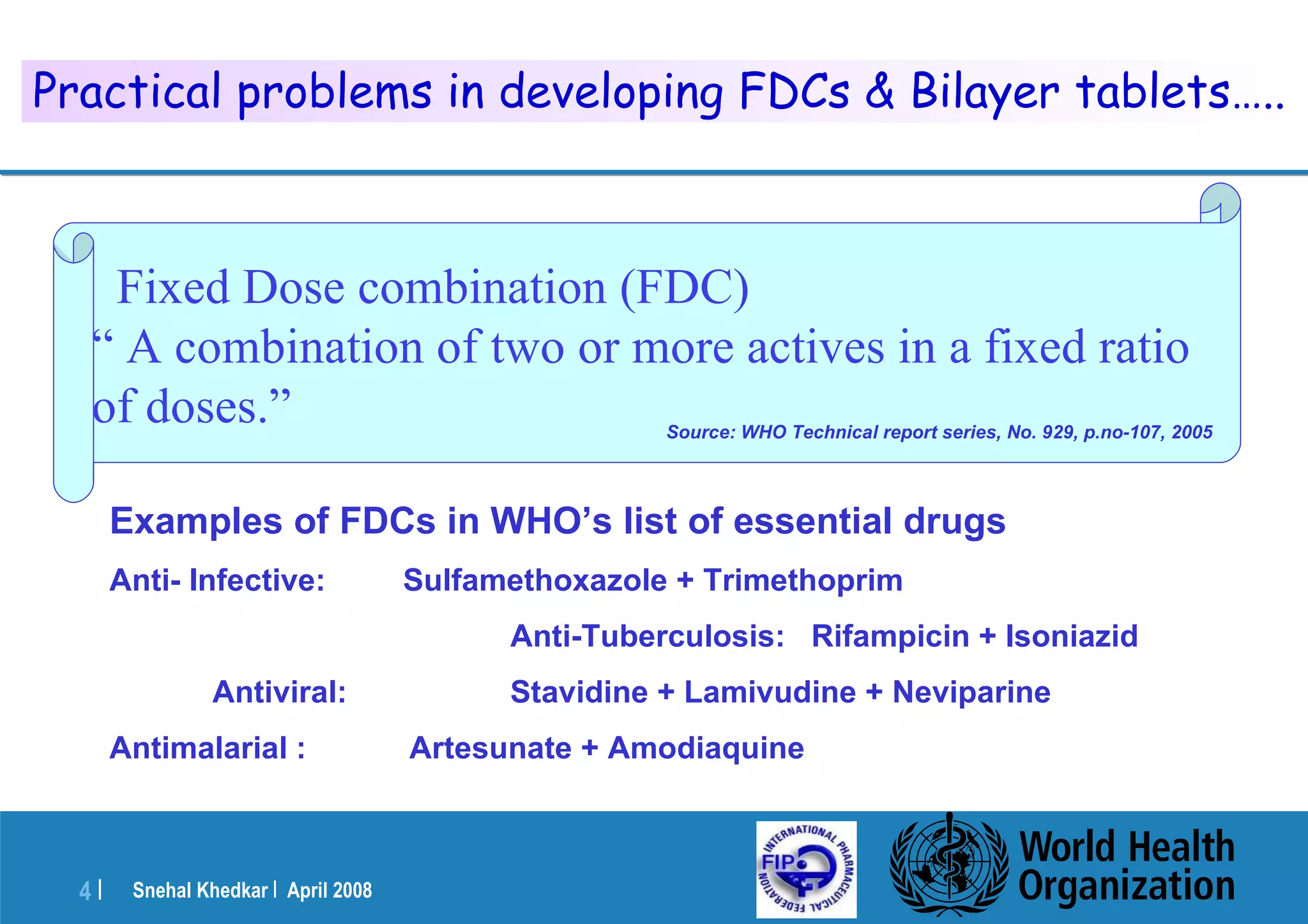 Fixed Dose Combinations Who Meet Ppt