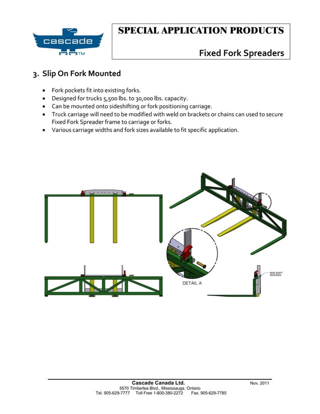 Fixed Fork Spreaders Guide R0 | PDF