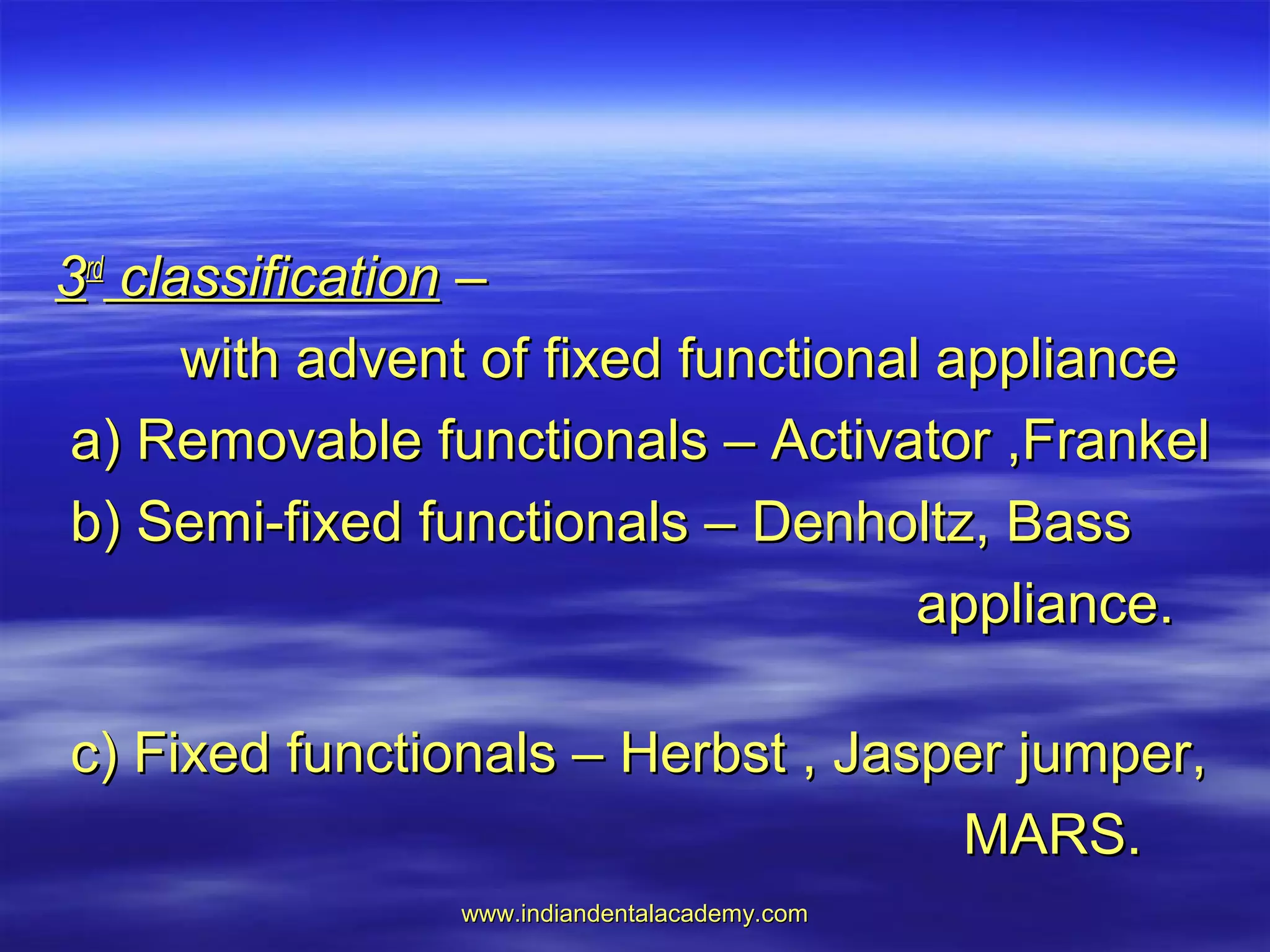 Fixed functional appliances | PPT