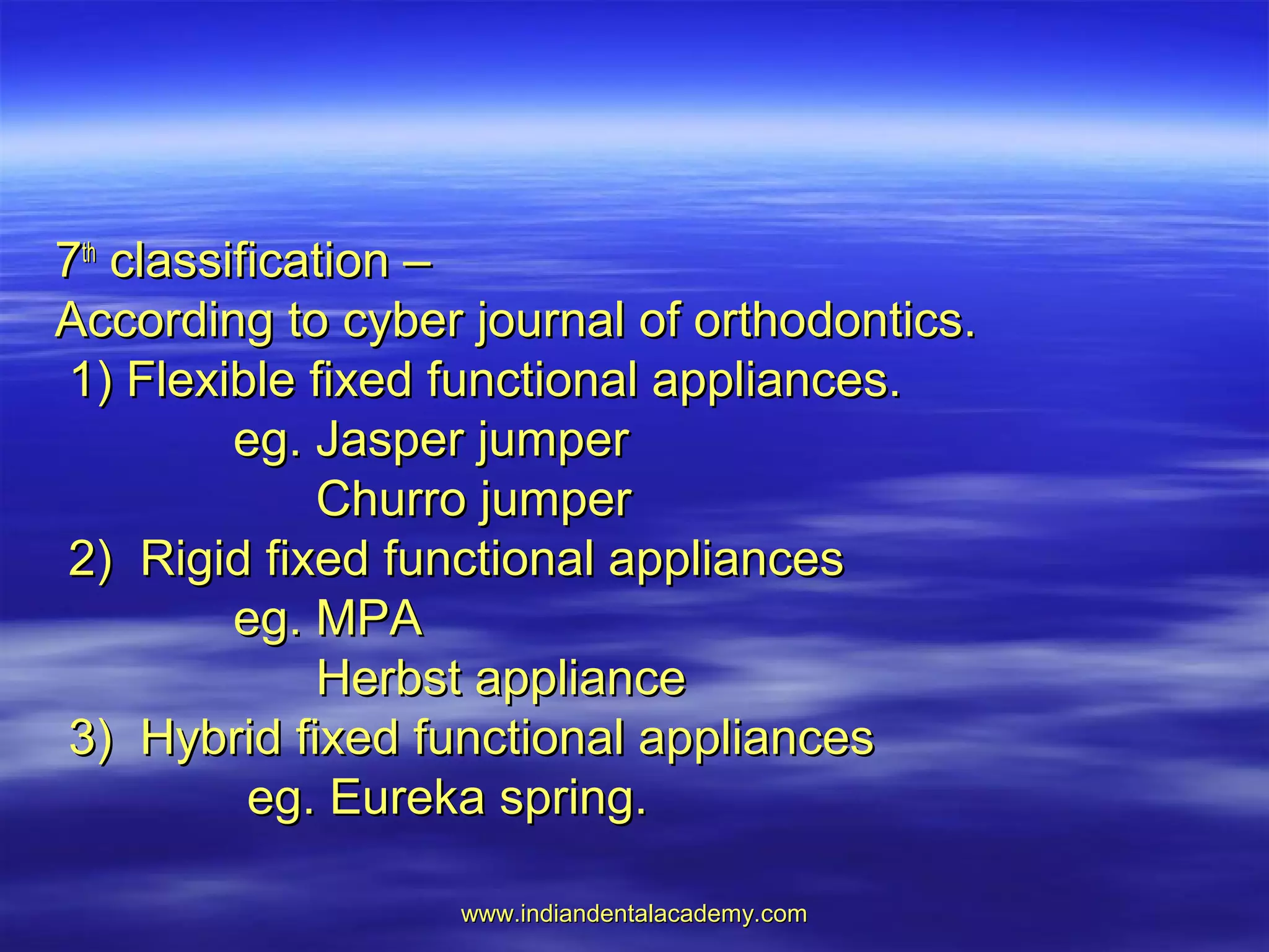 Fixed functional appliances | PPT