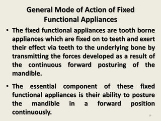 Fixed functional appliances dds | PPTX