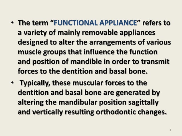 Fixed functional appliances dds | PPTX | Oral care | Personal Care