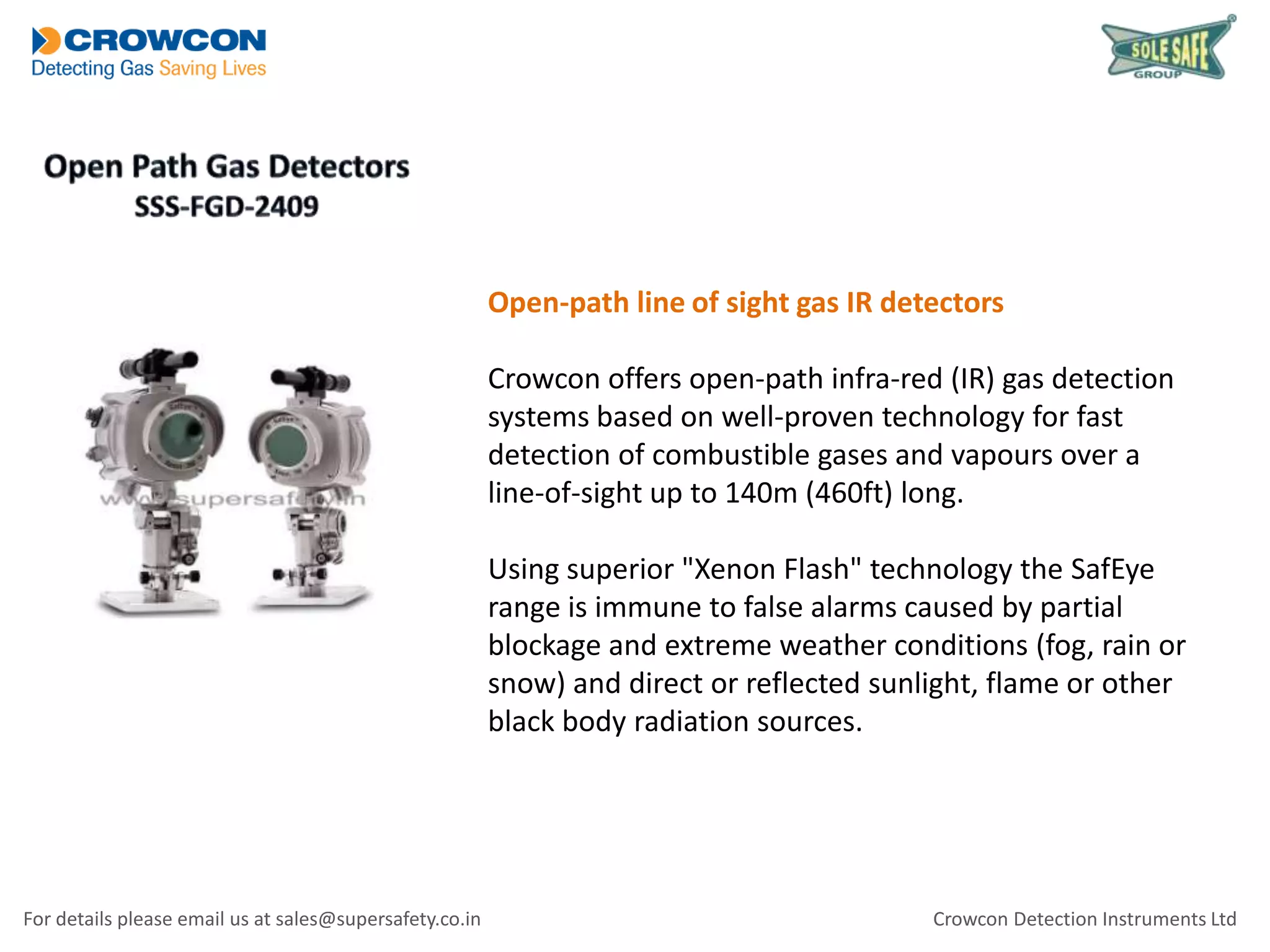 Fixed Gas Detectors Crowcon | PPT