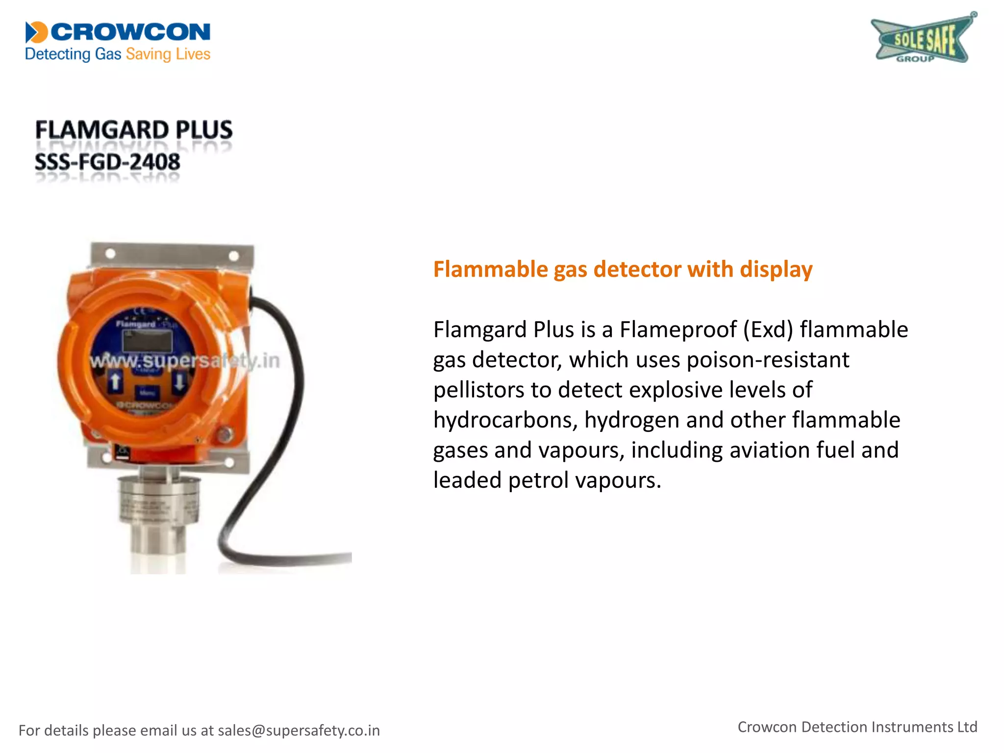 Fixed Gas Detectors Crowcon | PPT