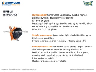 Fixed Gas Detectors Crowcon | PPTX